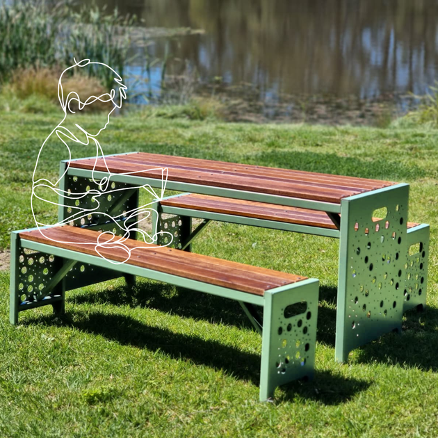 Eucalyptus Picnic Table & Bench Set | Aussie Play