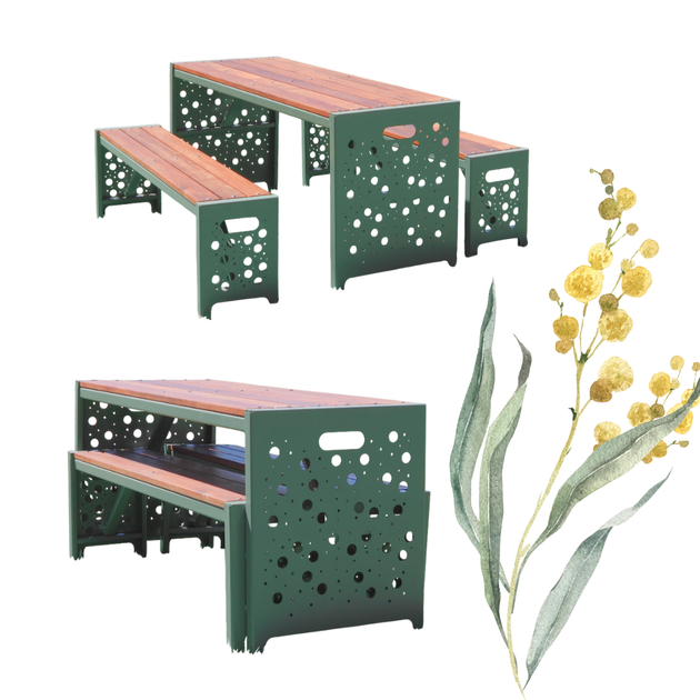 Eucalyptus Picnic Table & Bench Set | Aussie Play